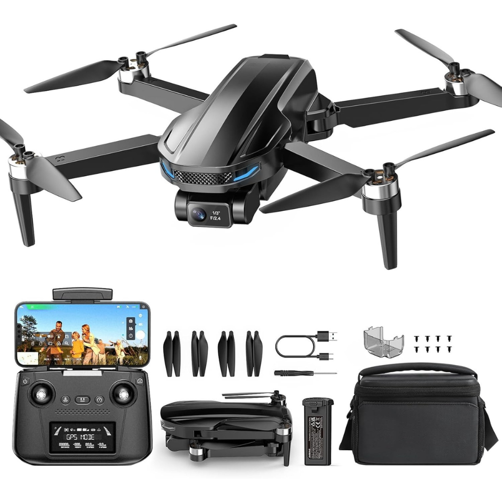 Drona cu Telecomanda D65, Camera 4K, WiFi 5G, GPS, Retur Automat, Gimb ...