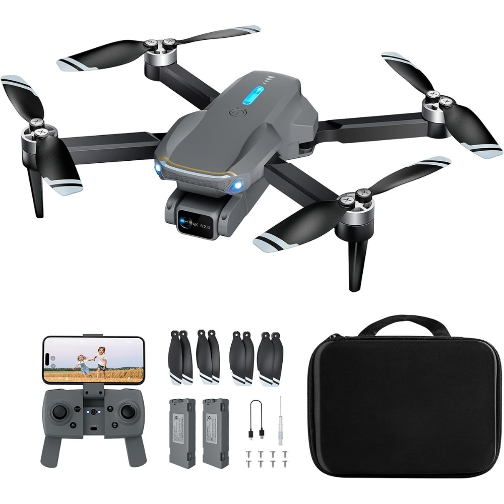 Drona cu Telecomanda S20, Camera 4K WiFi 5G, Pliabila, 90° Ajustabila ...