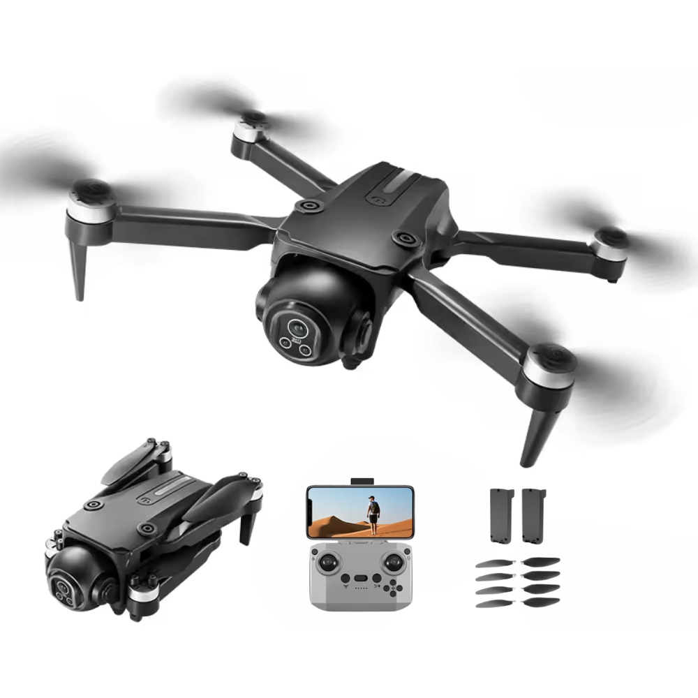 Drona cu Telecomanda i5 Pro, Camera Video, WiFi, Evitare Obstacole, Al ...